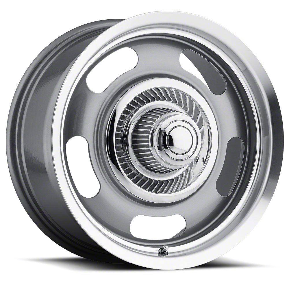 Vision Wheel Bronco Rally Gunmetal Machined 6-Lug Wheel; 17x8; 0mm ...