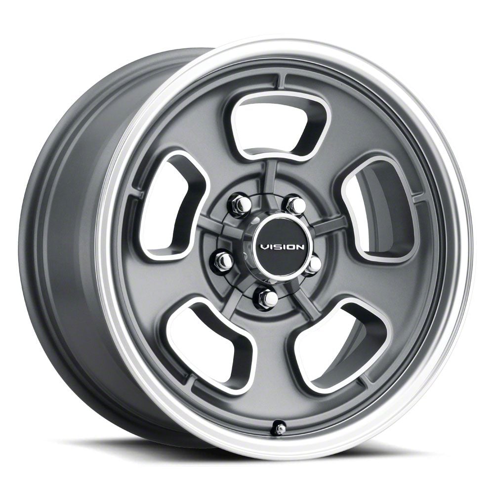 Vision Wheel Jeep Cherokee Shift Satin Grey with Machined Face/Lip ...