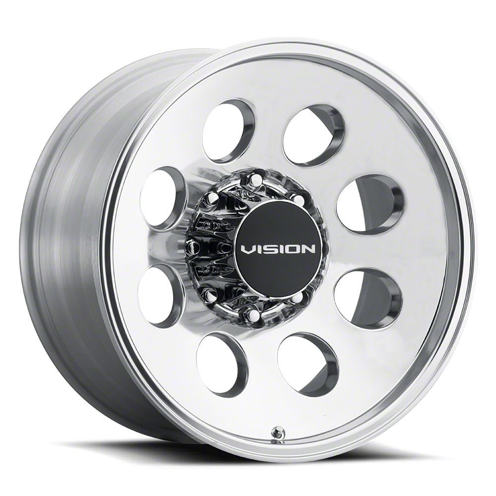 Vision Off-Road Jeep Wrangler Midway Polished Wheel; 16x10; -25mm ...
