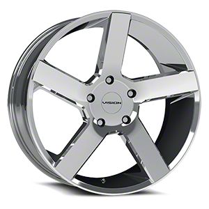 Vision Wheel Titan Switchback Chrome 6-Lug Wheel; 20x9; 30mm Offset ...