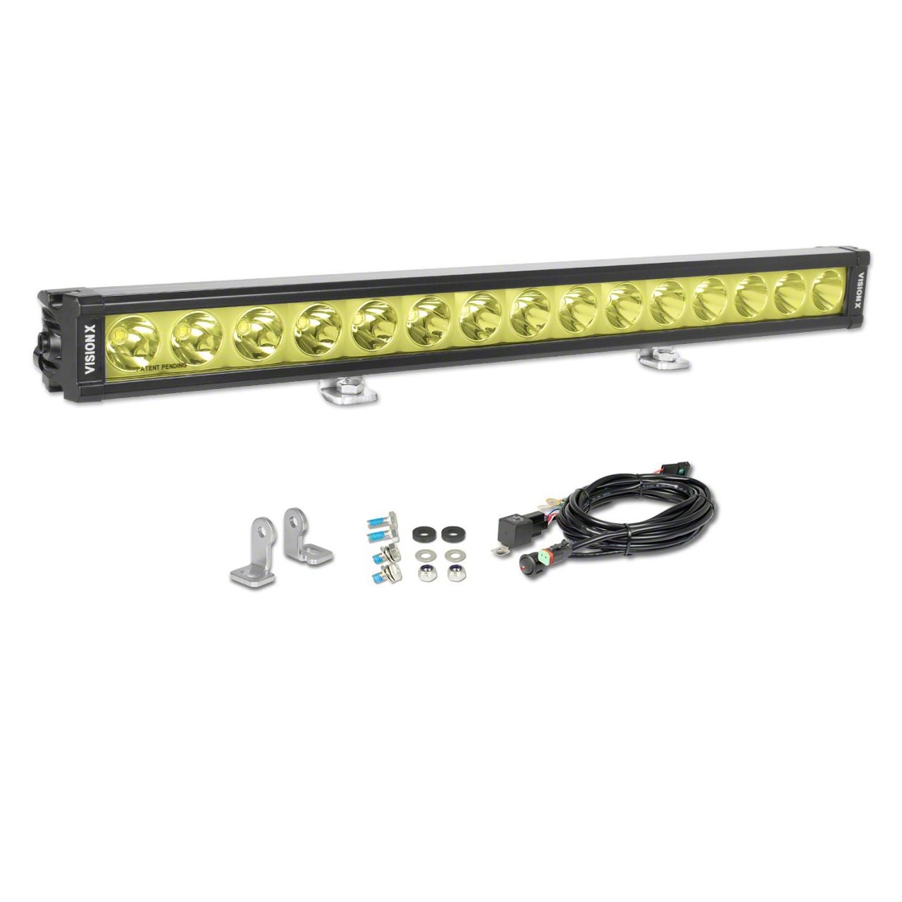 Vision X Bronco 21-Inch XPL Straight Single Row Selective Yellow LED ...