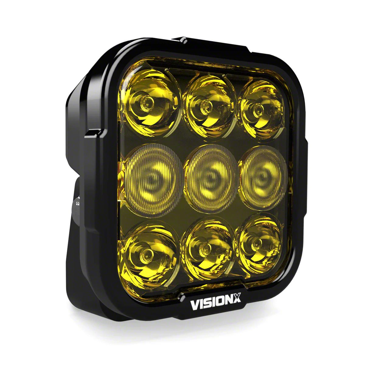 Vision X Jeep Gladiator DURA PRO 9 Dual-Action Combo Driving Light; Selective Yellow DURA2 ...
