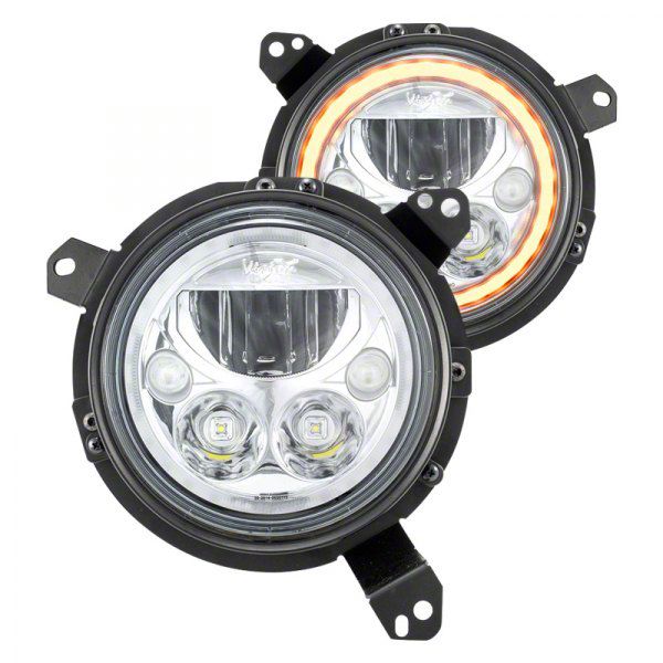 Vision X Jeep Wrangler 7-Inch VX Series LED Headlight Kit with Amber ...