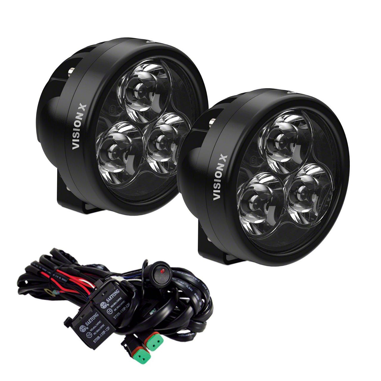 Vision X Jeep Wrangler CR-3 Spot Beam Driving Light; Clear CR-3S (Universal; Some Adaptation May ...