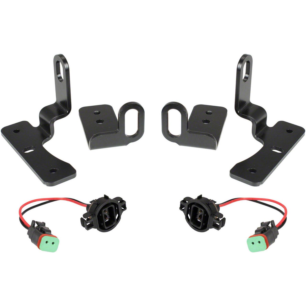 Vision X Jeep Wrangler LED Fog Light Kit Brackets and Connectors XIL ...
