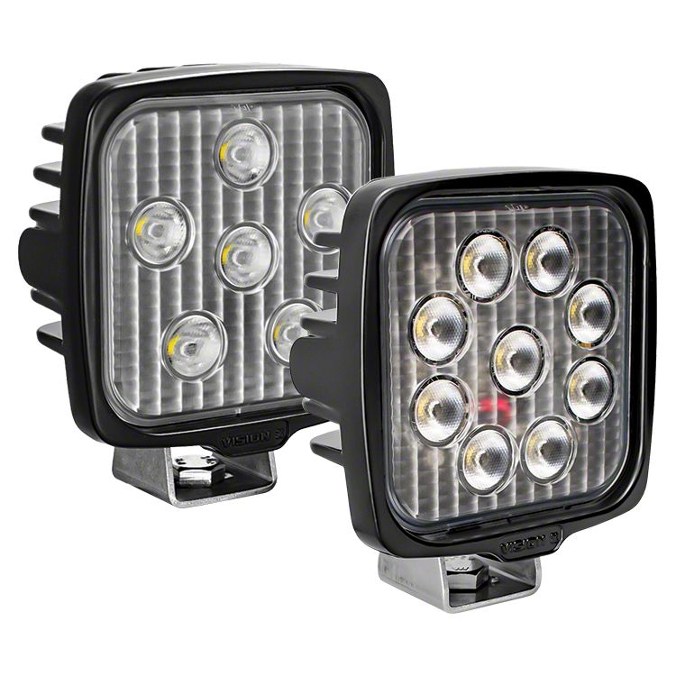 Vision X Tundra 4.30-Inch VL-Series 6-LED Square Work Light; Flood Beam ...