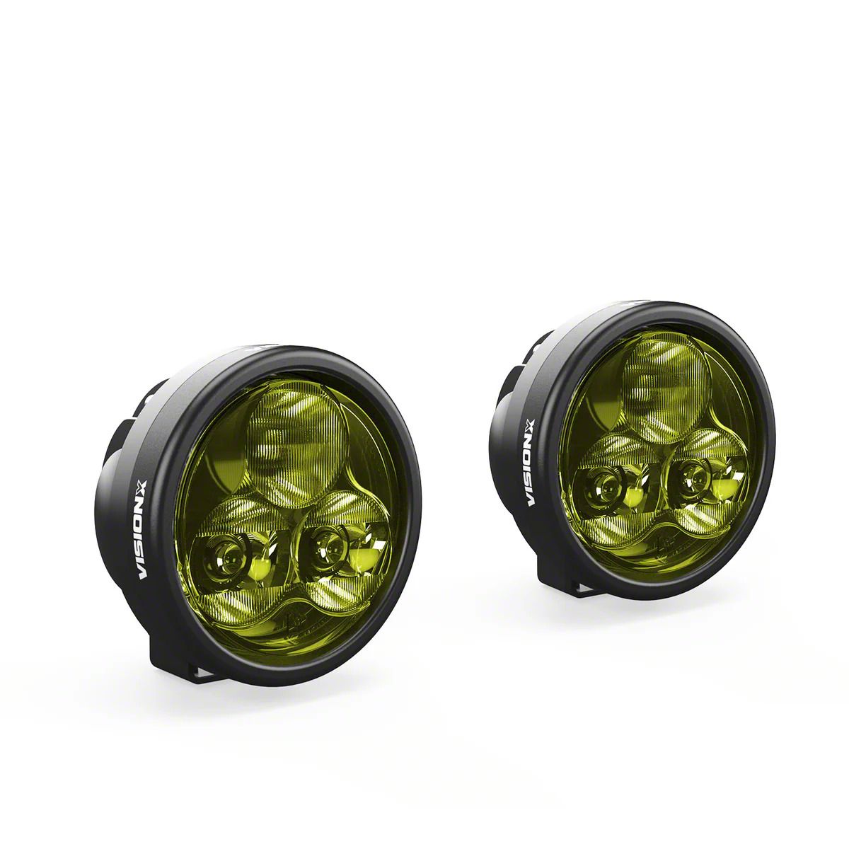 Vision X Tundra CR-3 Hybrid Beam Driving Light Kit; Selective Yellow CR ...