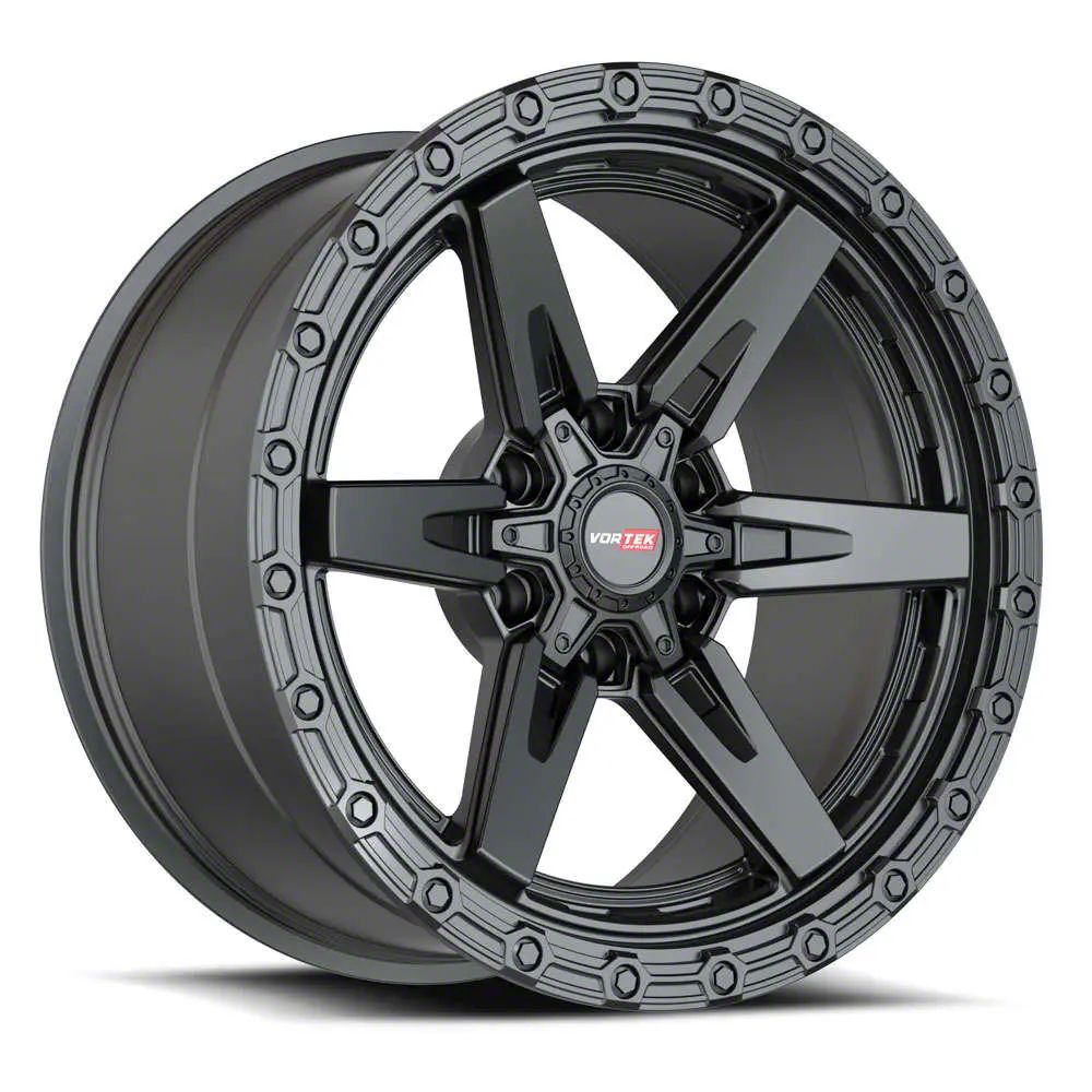 Vortek Off-Road Toyota 4-Runner VRT-602 Matte Black 6-Lug Wheel; 17x9 ...