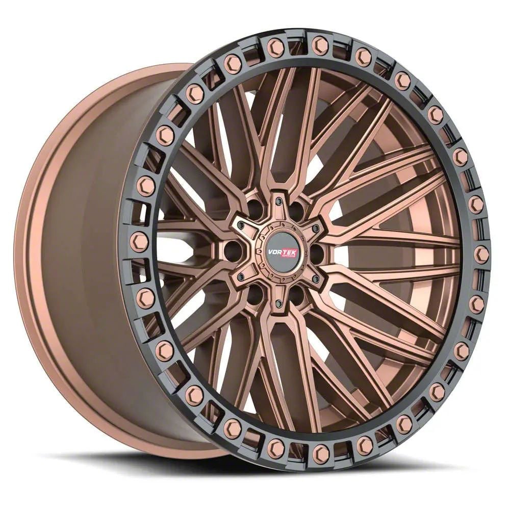 Vortek Off-Road Toyota 4-Runner VRT-608 Matte Bronze with Black Bead ...