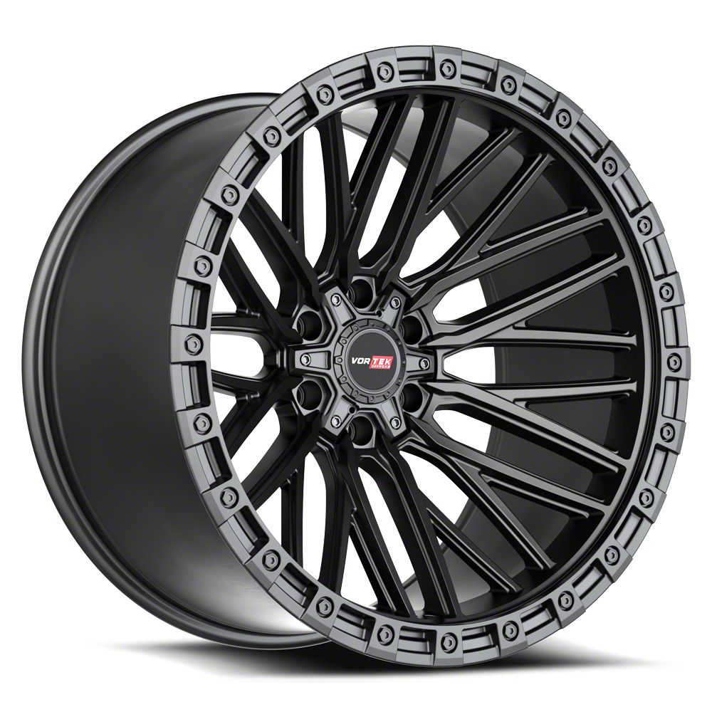 Vortek Off-Road Toyota 4-Runner VRT-608 Matte Black 6-Lug Wheel; 18x9 ...