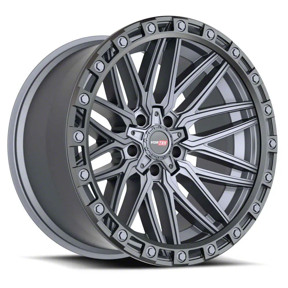 Vortek Off-Road Toyota 4-Runner VRT-608 Matte Titanium with Black Bead ...