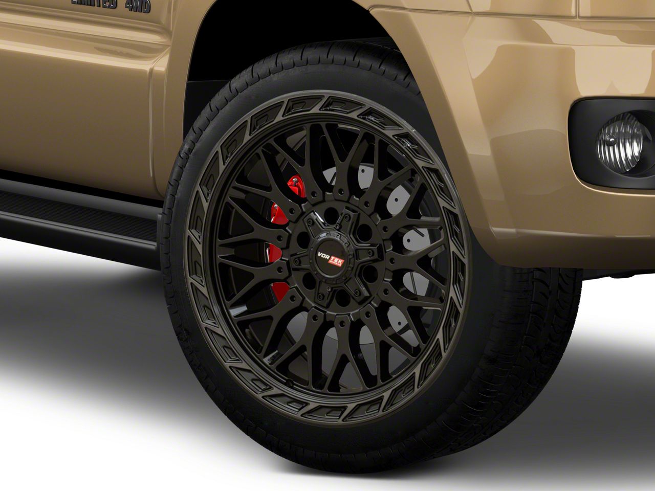 Vortek Off-Road Toyota 4-Runner VRP-503 Black Diamond Cut Ring with ...