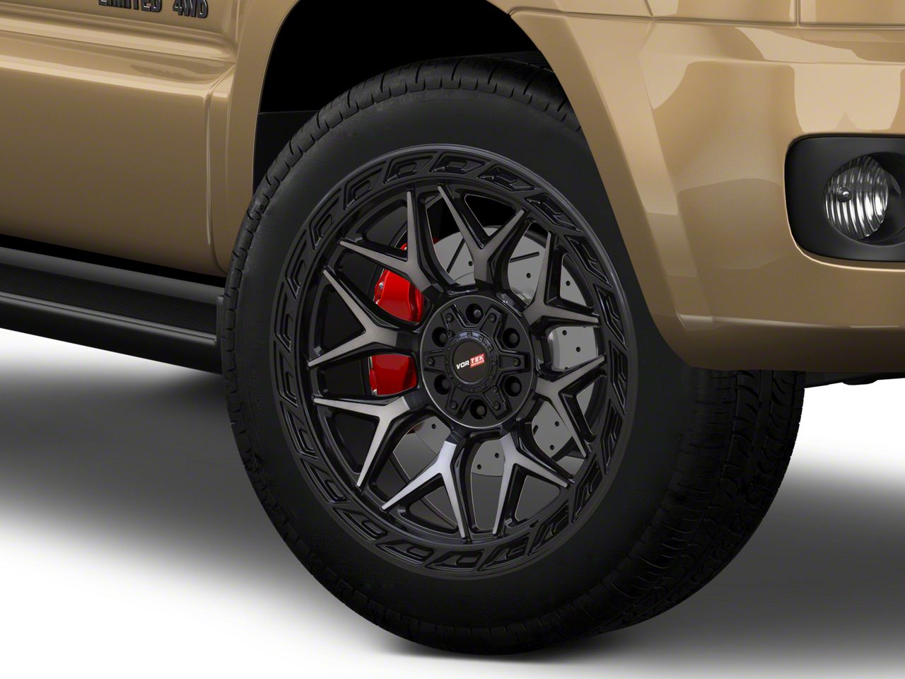 Vortek Off-Road Toyota 4-Runner VRP-504 Black Diamond Cut with Dark ...