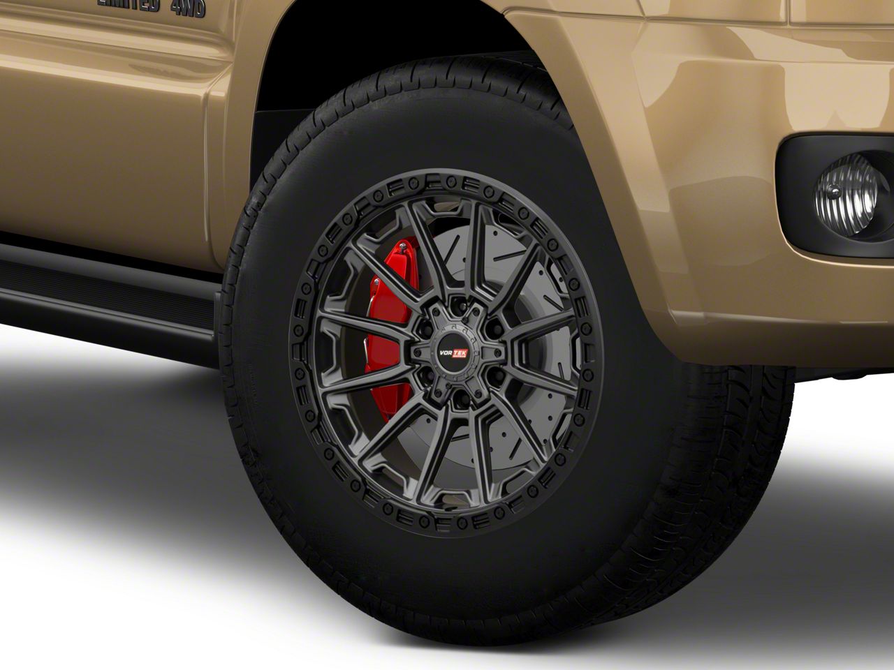 Vortek Off-Road Toyota 4-Runner VRT-601 Matte Titanium with Black Bead ...