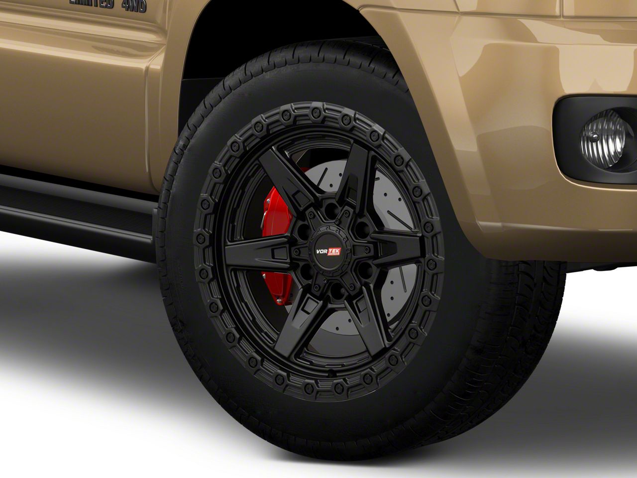 Vortek Off-Road Toyota 4-Runner VRT-602 Satin Black 6-Lug Wheel; 20x9 ...