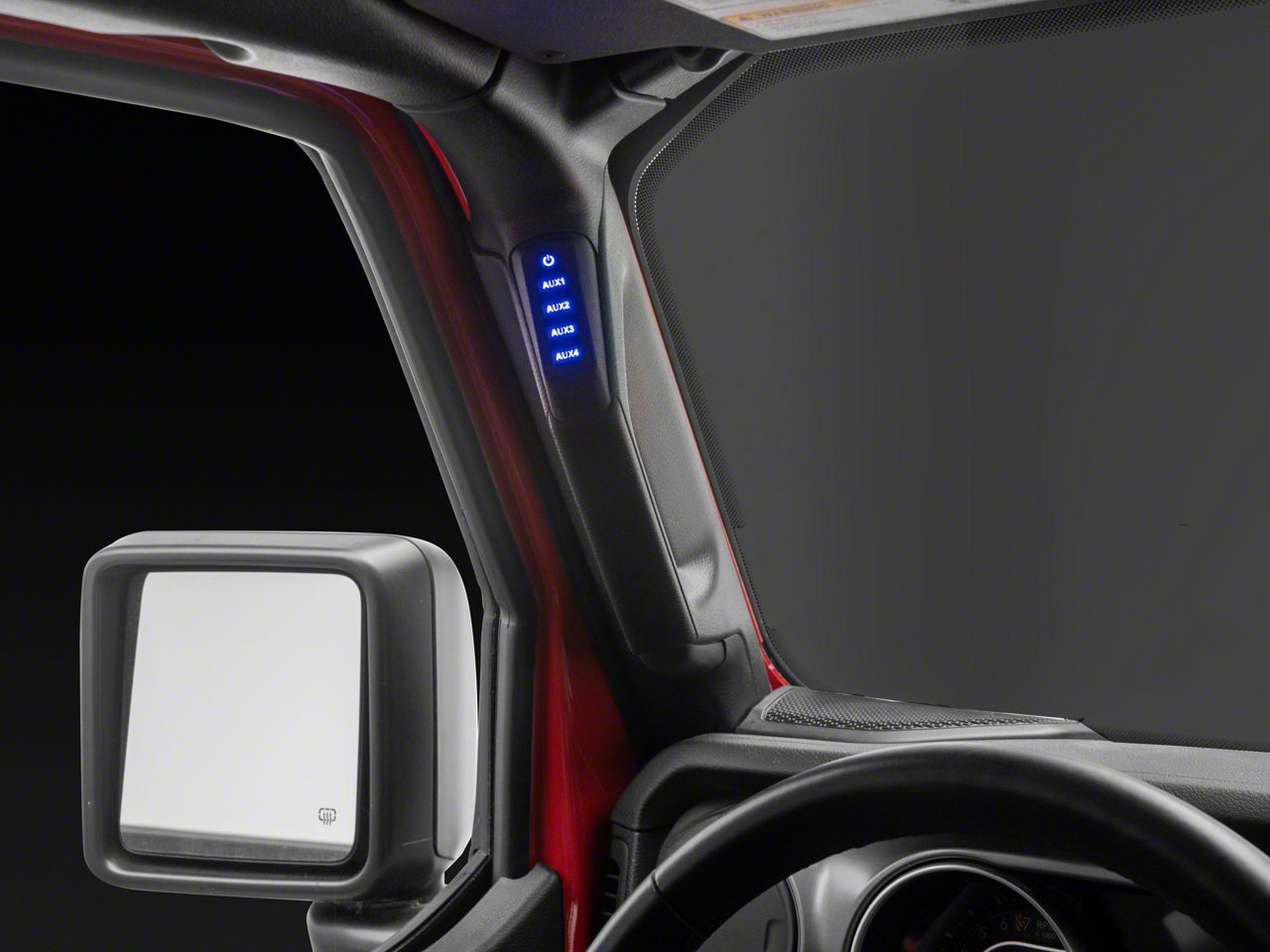 Voswitch Jeep Gladiator Grab Handle Switch Panel System; 4-Button JL400 ...