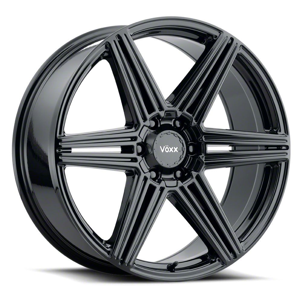 Voxx Titan Sotto Gloss Black 6-Lug Wheel; 20x8.5; 18mm Offset SOT 285 ...