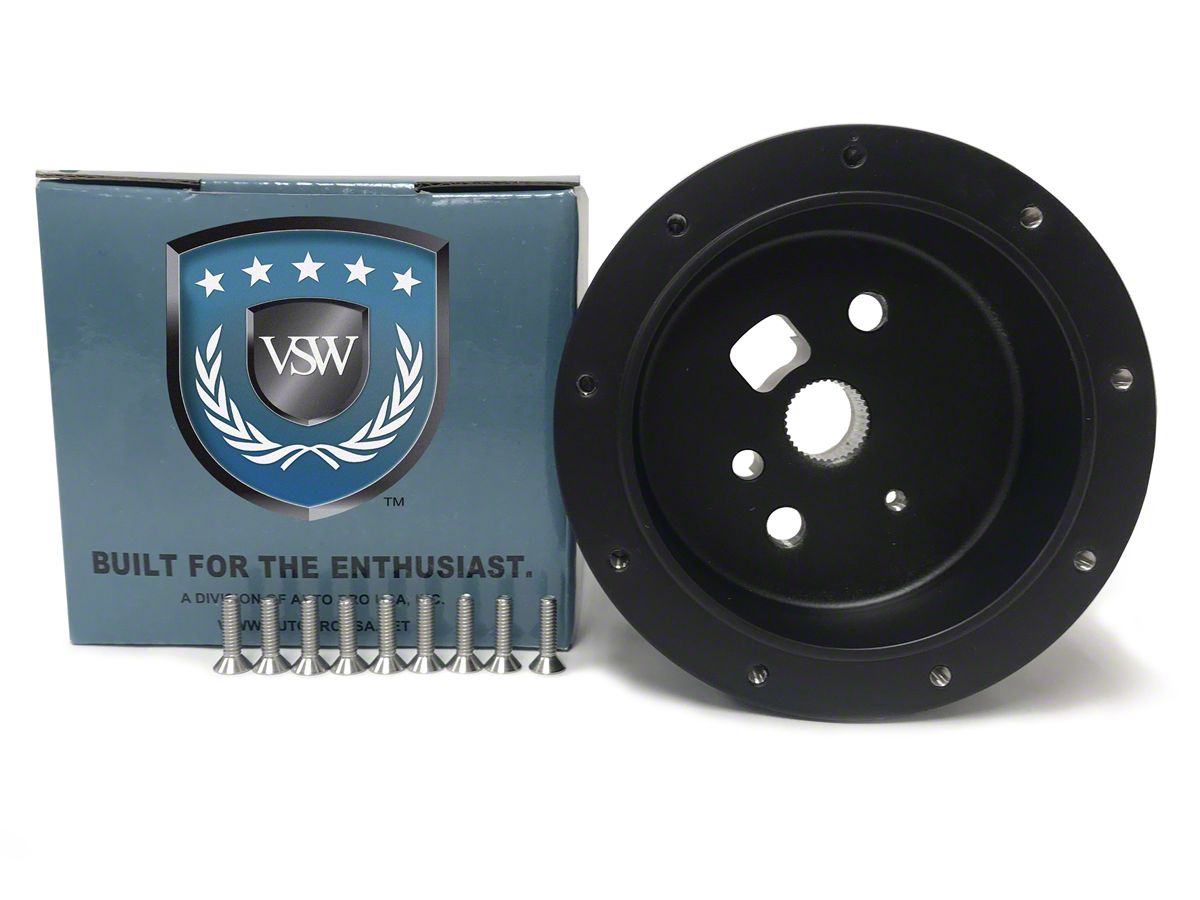 VSW Jeep Wrangler S9 Steering Wheel Hub Adapter Black STH1004BLK 76 94 Jeep C7 Wrangler YJ Free Shipping