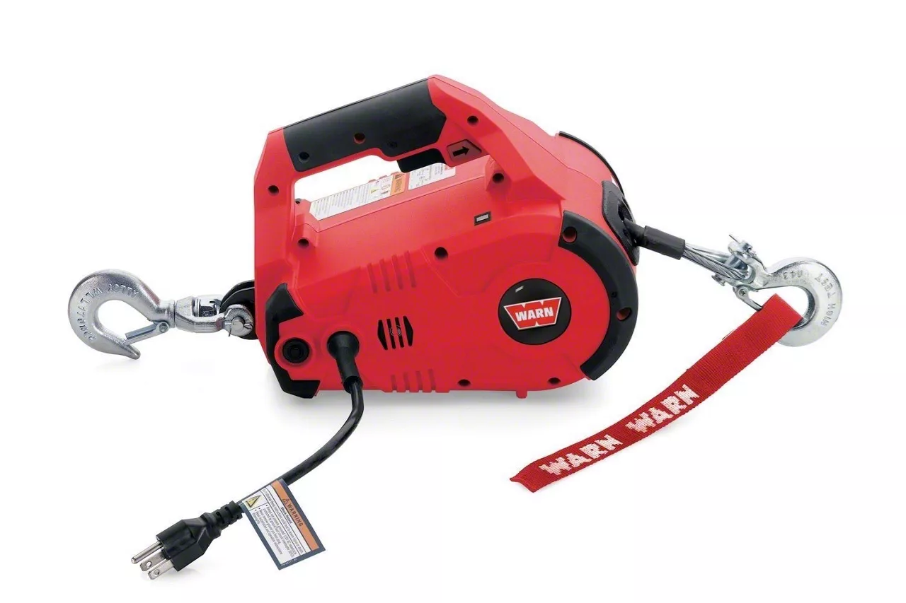 WARN Bronco PullzAll 1,000 lb. Corded Portable Electric Winch; 120-Volt ...