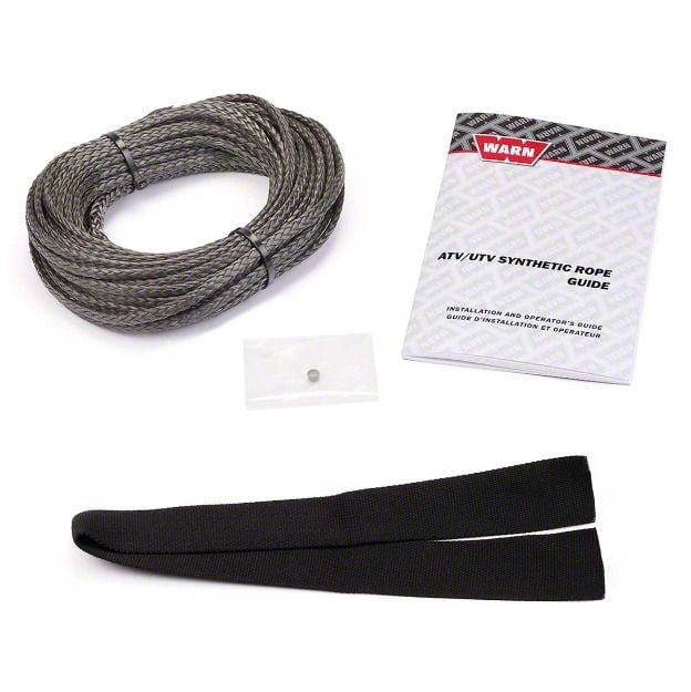 WARN Jeep Gladiator 3/16-Inch x 50-Foot Synthetic Rope Service Kit ...