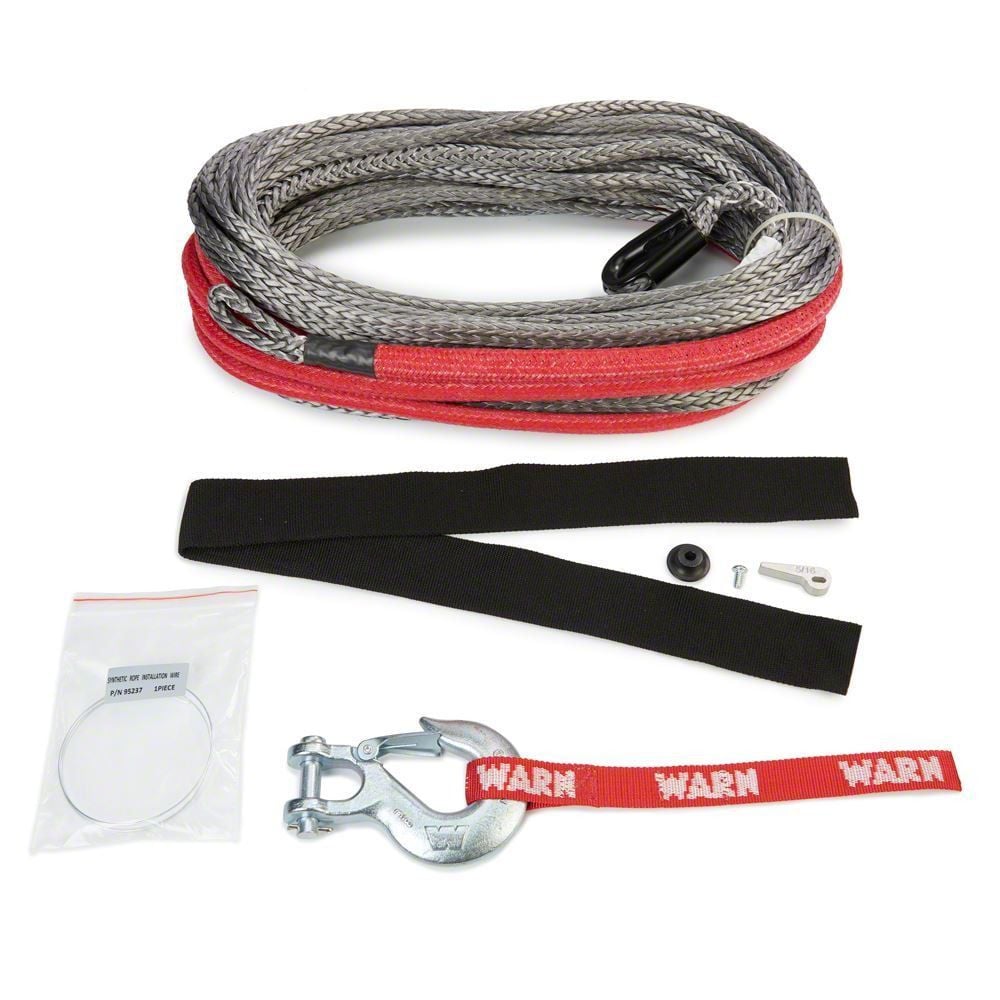 WARN Jeep Wrangler 3/8-Inch x 100-Foot Spydura Pro Synthetic Rope ...
