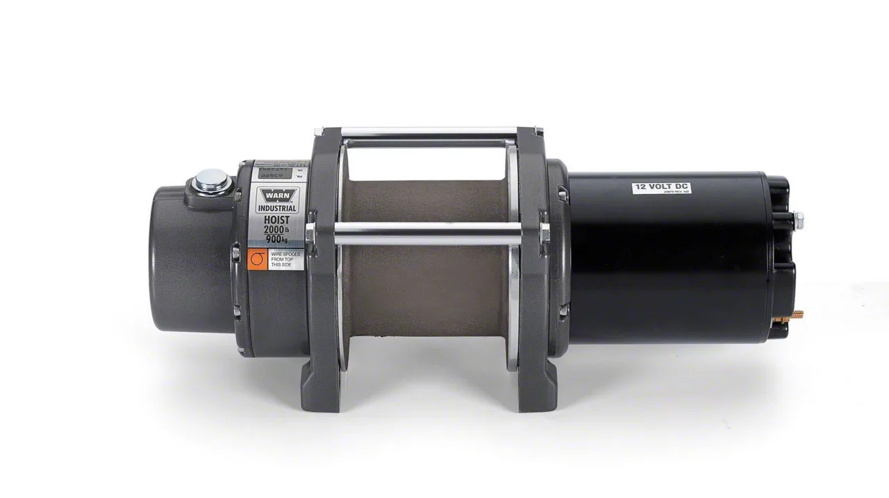 WARN Universal XT DC2000 12-Volt 2,000 lb. Industrial Hoist W3663899 ...