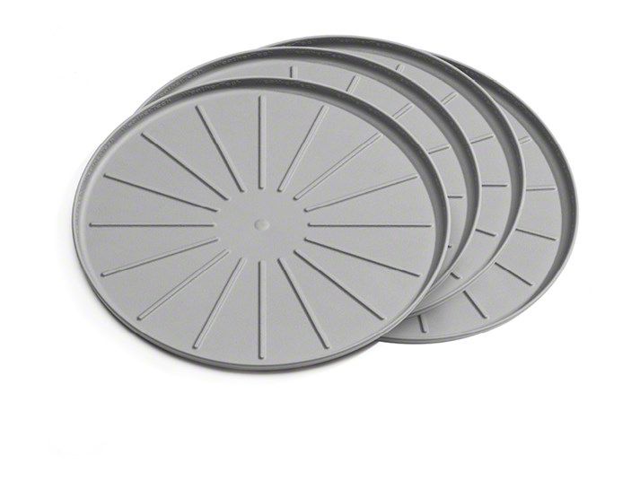 Weathertech Bronco 8-Inch Round Coaster Set; Grey 8A8CSTGR - Free Shipping