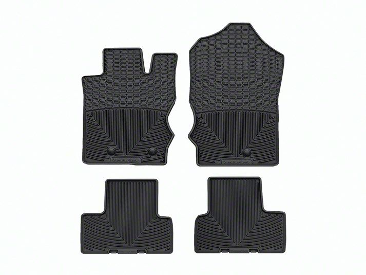 Weathertech Bronco All-Weather Front and Rear Rubber Floor Mats; Black W579-W599 (21-25 Bronco 2 ...