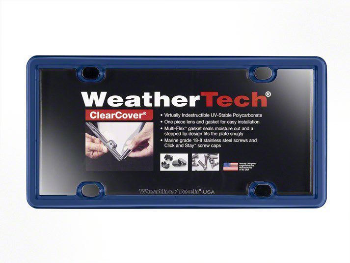Weathertech Jeep Grand Cherokee ClearCover License Plate Frame; Navy ...