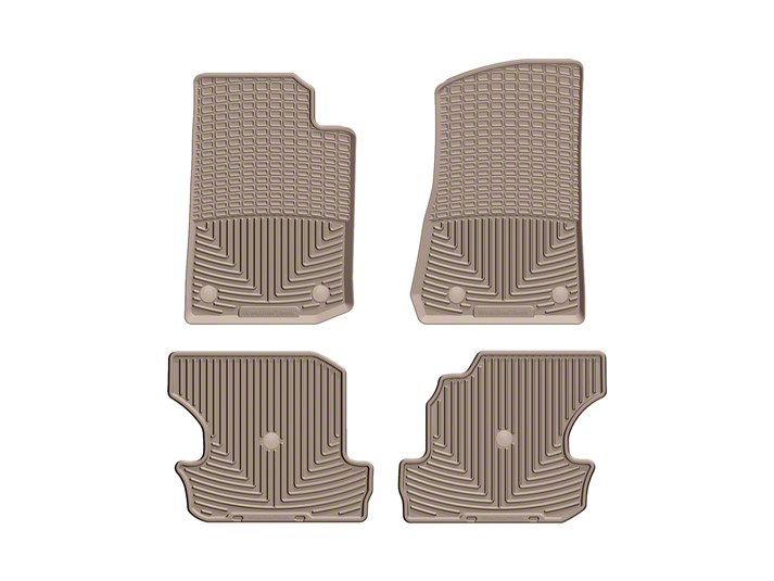 Weathertech Jeep Wrangler All-Weather Front and Rear Rubber Floor Mats ...