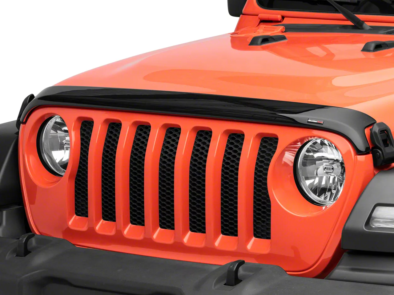 Weathertech Jeep Wrangler Low Profile Hood Protector; Dark Smoke 55177 ...