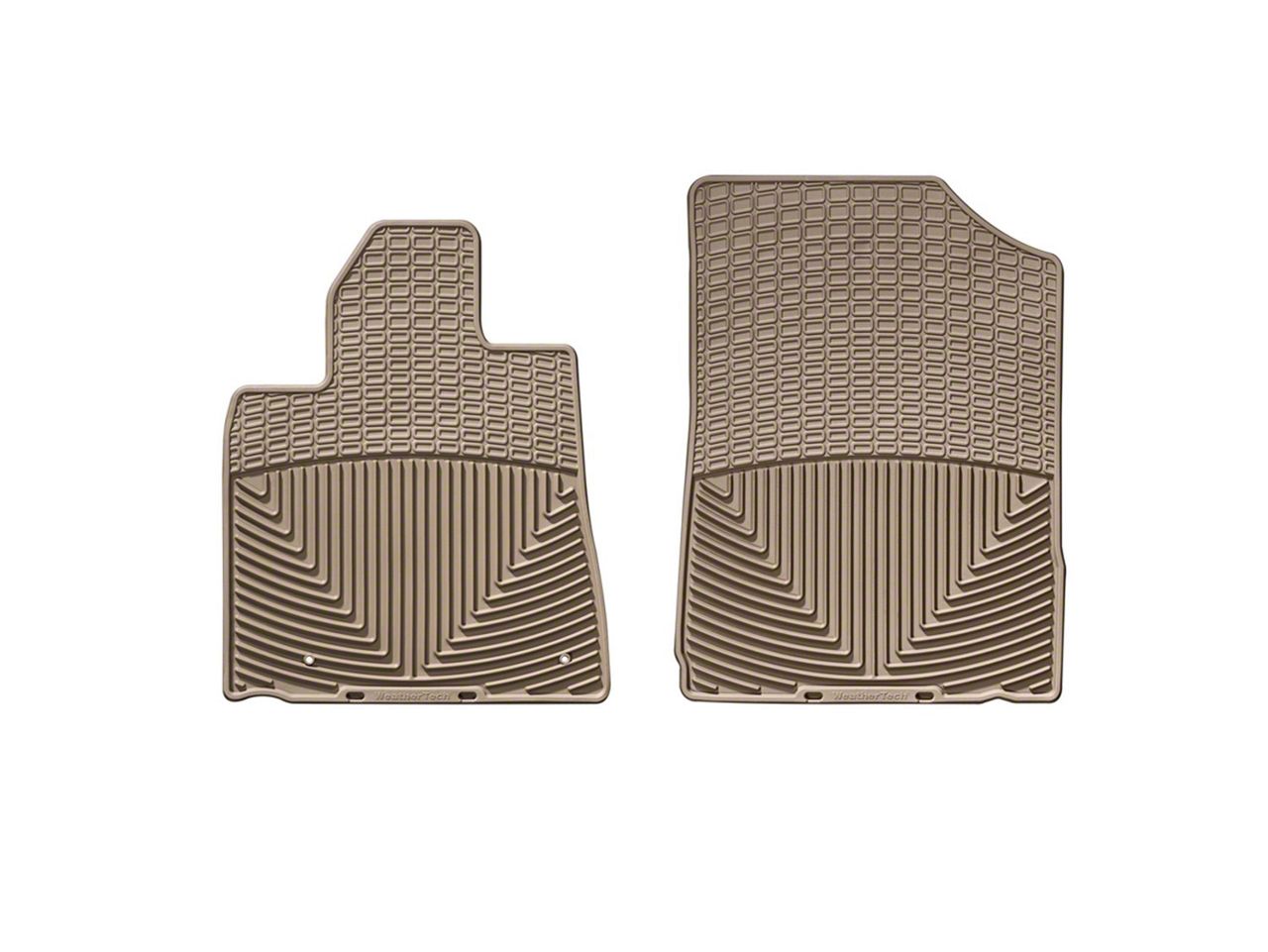 Weathertech Tundra All-Weather Front Rubber Floor Mats; Tan W76TN (07 ...