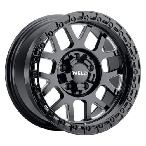 Weld Off-Road Titan Cinch Gloss Black Milled 6-Lug Wheel; 20x9; 20mm ...