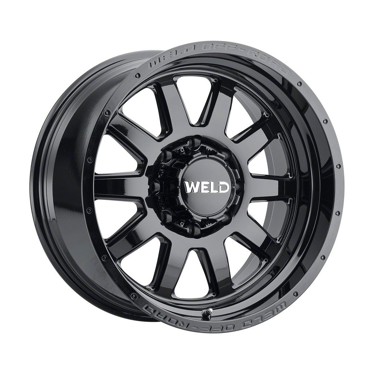 Weld Off-Road Titan Stealth Gloss Black 6-Lug Wheel; 20x10; -18mm ...
