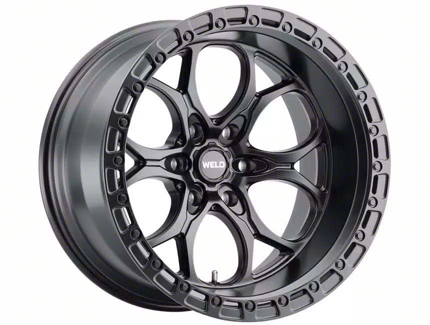 Weld Off-Road Toyota 4-Runner Ledge Six Satin Black 6-Lug Wheel; 18x9 ...