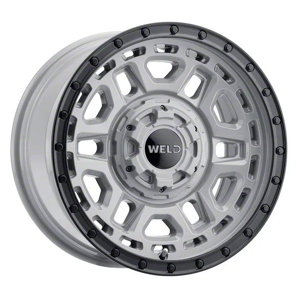 Weld Off-Road Bronco Crux Gloss Armor Gray with Satin Black Ring 6-Lug ...