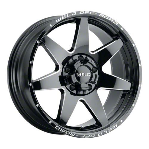 Weld Off-Road Bronco Retaliate Gloss Black Milled 6-Lug Wheel; 20x9 ...