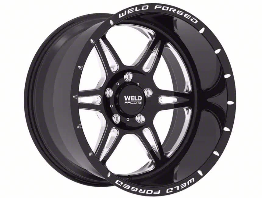 Weld Off-Road Titan XD Cheyenne Six XT Gloss Black Milled 6-Lug Wheel ...