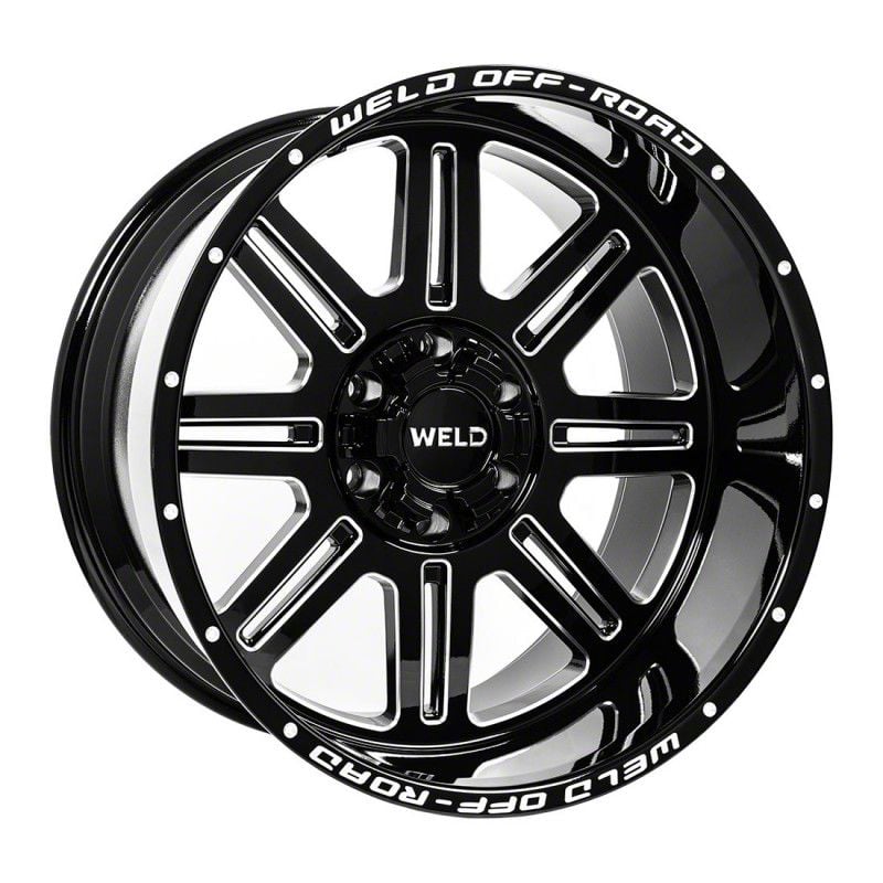 Weld Off-Road Tundra Chasm Gloss Black Milled 5-Lug Wheel; 20x10; -25mm ...