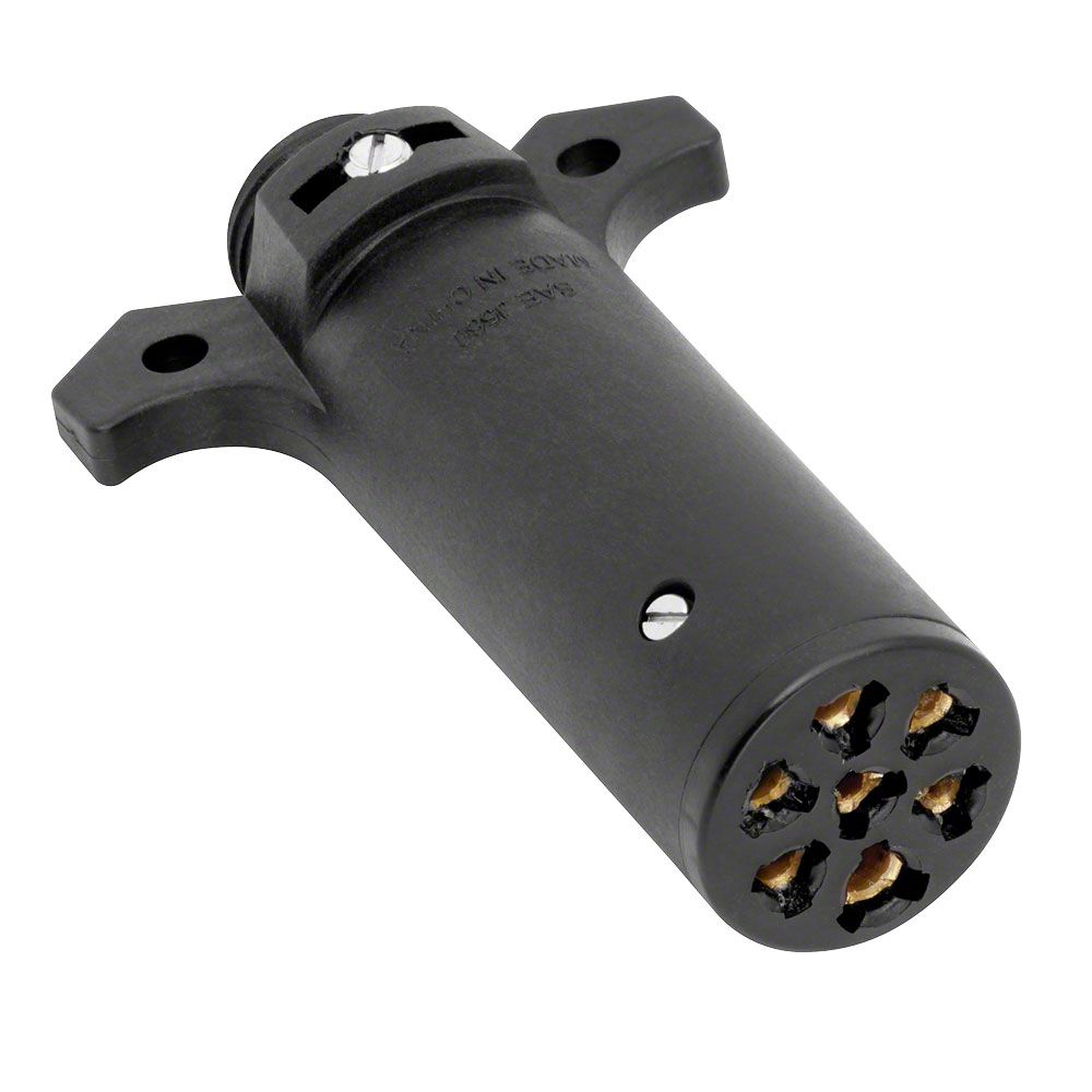 Tacoma 7-Way Round Pin Agricultural Trailer End Connector - Free Shipping