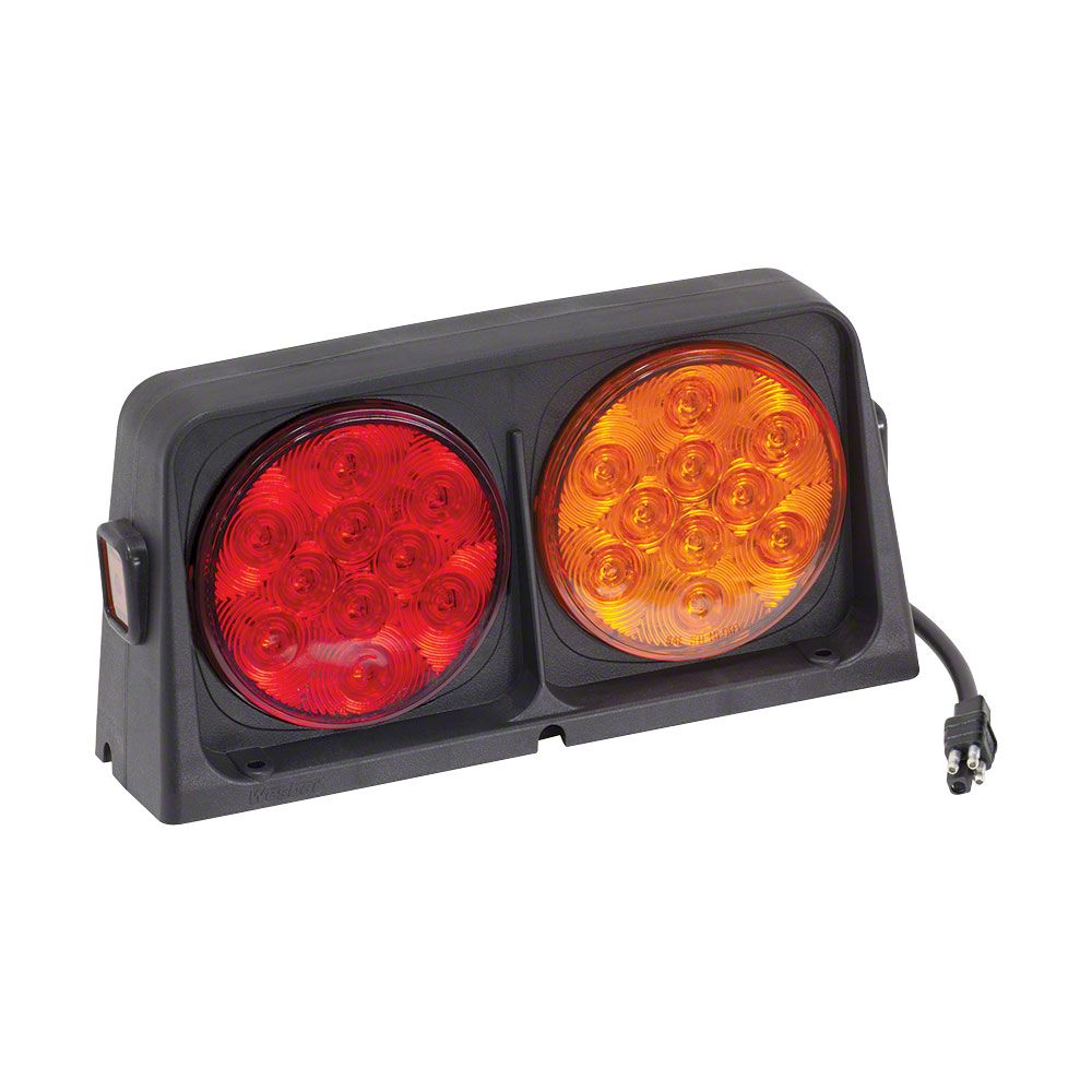Tacoma Dual Agricultural LED Light; Red and Amber; With Brake Light ...