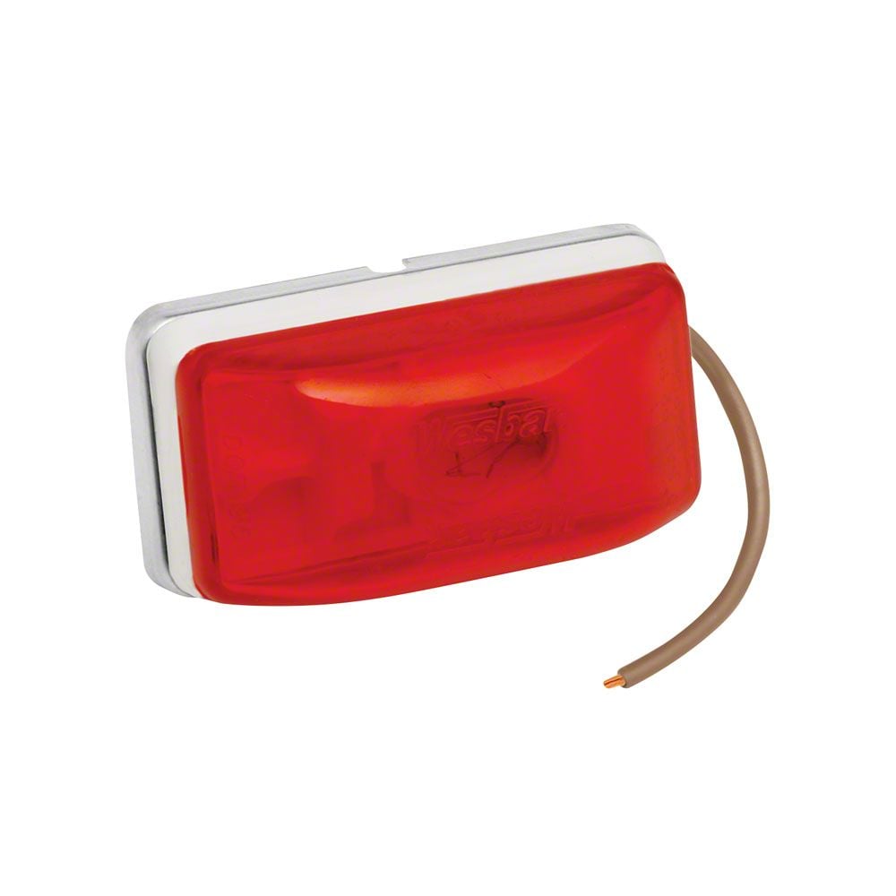 Tacoma Side Marker; Red; With White Stud-Mount Base; PC Rated - Free ...