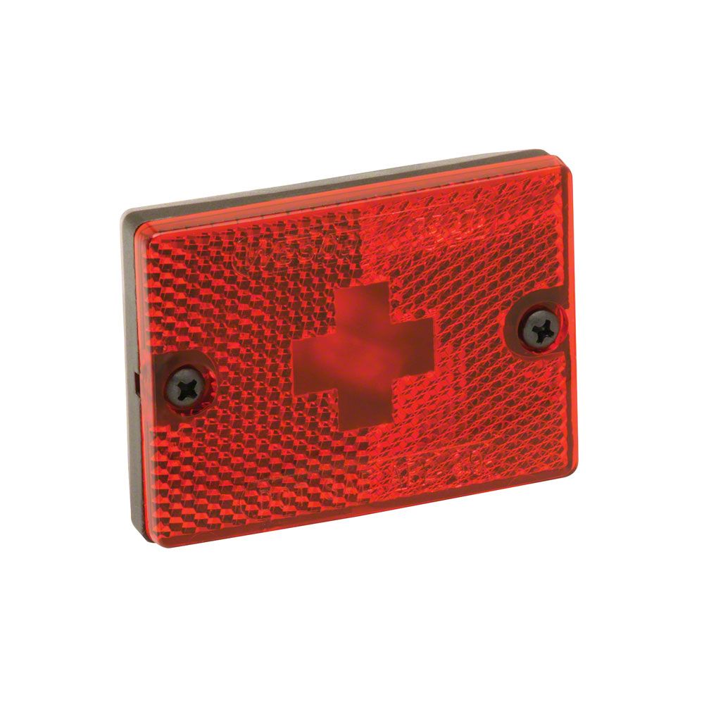 Tundra Side Marker; With Reflex Lens; 18-Inch Pigtail; Red - Free Shipping
