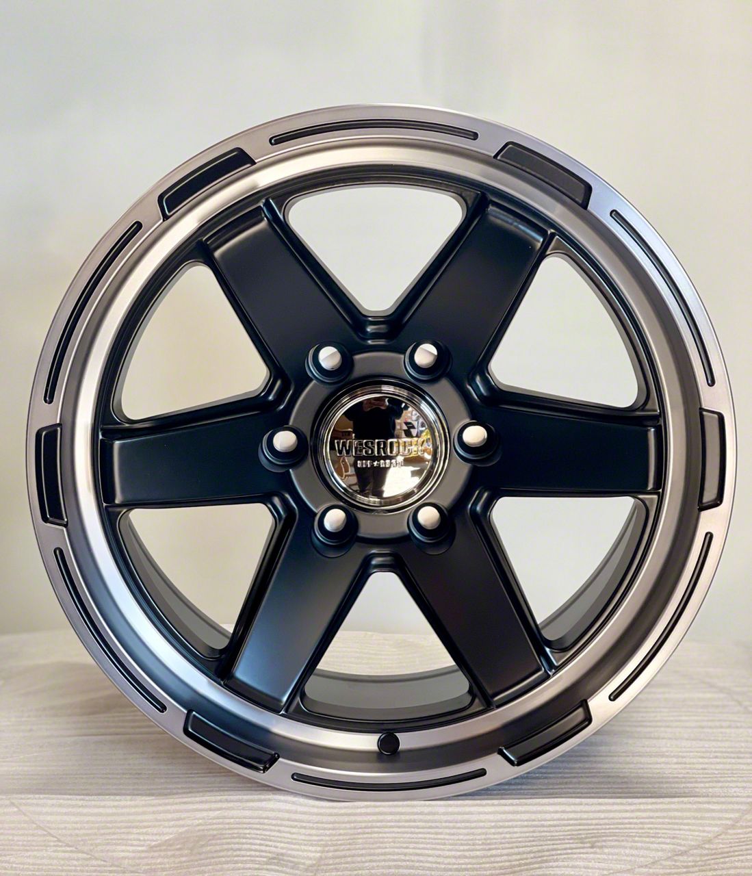 Wesrock Wheels Tundra Ranger Gloss Black Milled 5-Lug Wheel; 22x12 ...
