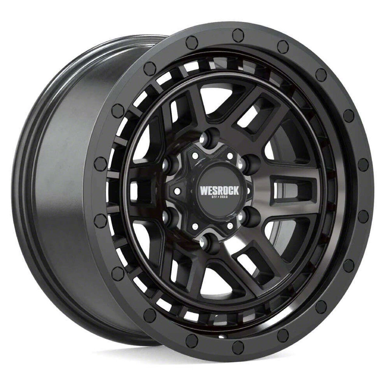 Wesrock Wheels Tundra BT-26 Black Machined Wheel; 18x9; 0mm Offset ...