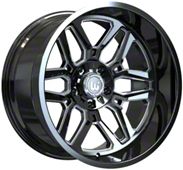 Wesrock Wheels Tundra Ranger Gloss Black Milled 6-Lug Wheel; 22x12 ...