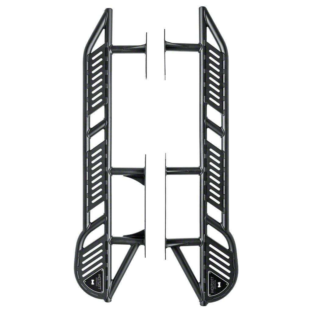Westcott Designs Toyota 4-Runner 20-Degree HREW Steel Rock Sliders; MIG ...