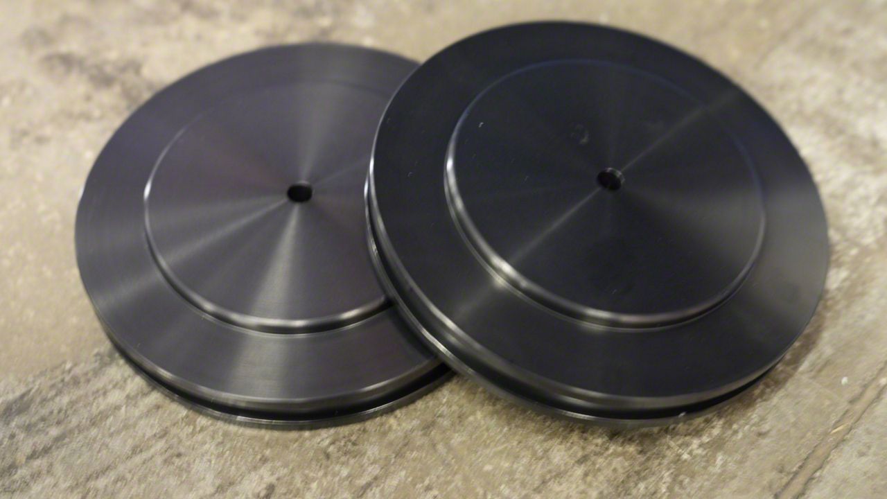 Westcott Designs Tundra 1-5/8-Inch Rear Lift Pucks; Black Anodized ...