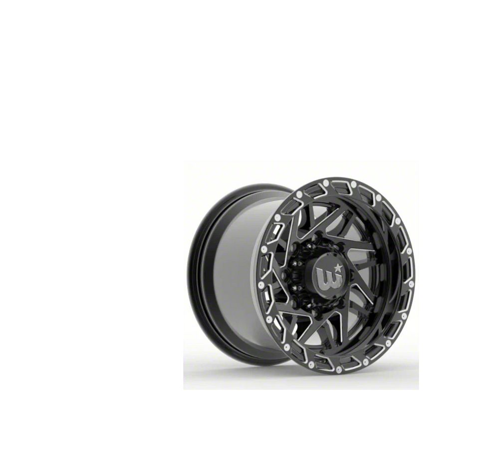 Western Wheels Tundra BOULDER Gloss Black with Milling Spokes and Spot ...