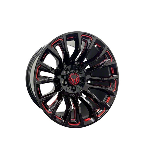 Western Wheels Jeep Grand Cherokee MAVERICK Gloss Black with Red ...